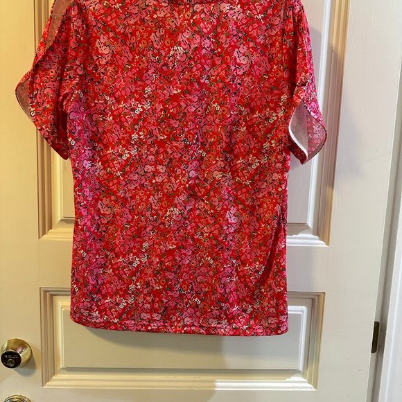 Ruwie | Tops | Romantic Split Sleeve Floral Print Top | Poshmark